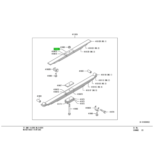 ML282440 Mitsubishi FUSO | Rear Suspension Spring Shim | Source One ...