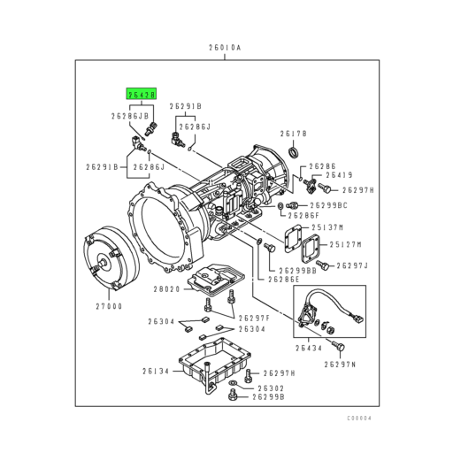 ME609390 Mitsubishi FUSO | Transmission Oil Temperature Sensor | Source ...