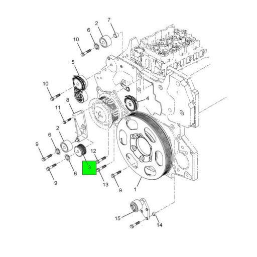 1887433C1 Navistar International | Fan Drive Pulley | Source One Parts ...