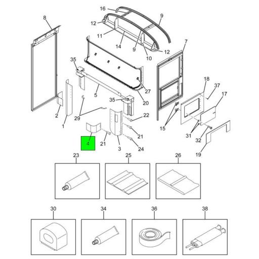2206575C2 IC Bus | Cowl Left Upper | Source One Parts Center