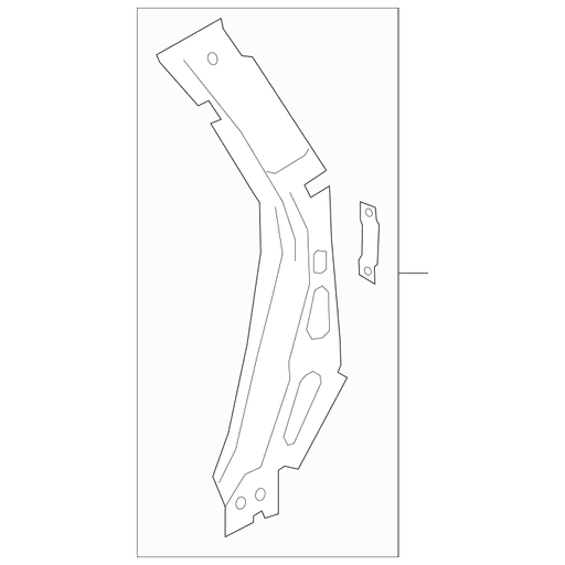 JL1Z7828408A Ford | Body C-Pillar Reinforcement Bodyside - Right Inner ...