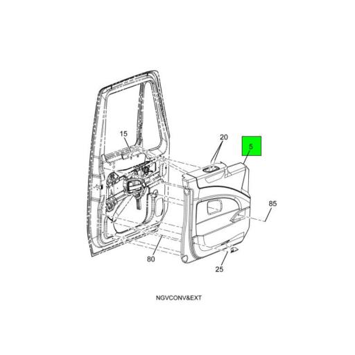 3691855C91 Navistar International | Left-Hand Front Console Panel ...