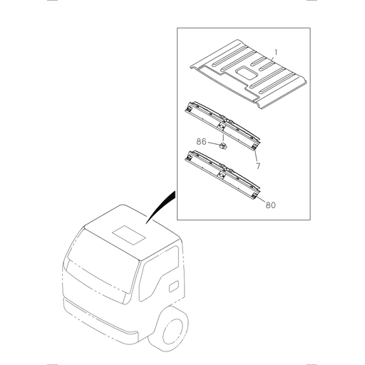 8-97851-257-5 Isuzu | Roof Panel | Source One Parts Center