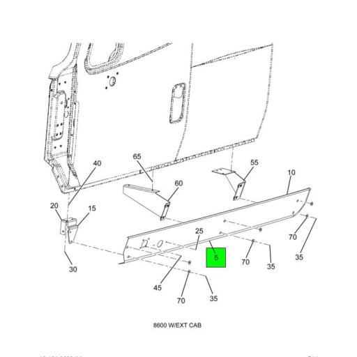 3563998C1 Navistar International | Panel Cab Skirt | Source One Parts ...