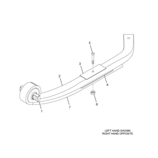 3596106C93 Navistar International | SPRING CHASSIS REAR R SUPPORT MBR ...
