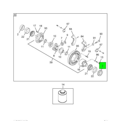 2613364C1 Navistar International | Cone Bearing Main Differential ...