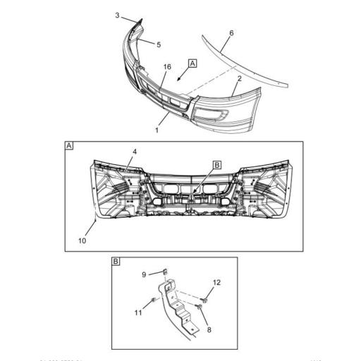 4169769C91 Navistar International | MIC Bumper with Radar and Valance ...