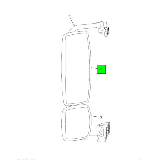 2506997C1 Navistar International | Upper Mirror Head 72203 Square mm ...