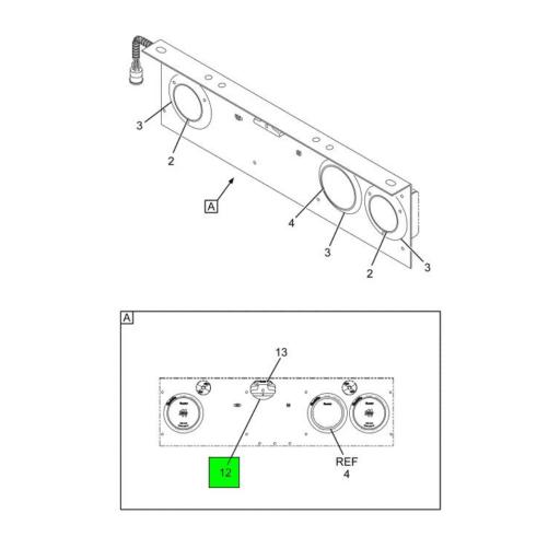 2585901C1 Navistar International | LED License Plate Light with AMP and ...