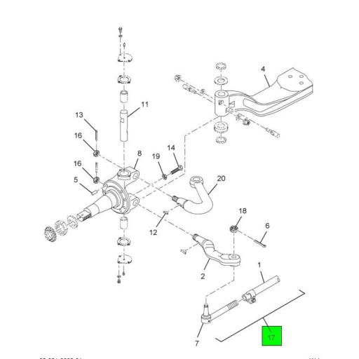 2598713C91 Navistar International | Tie Rod Front Axle With Ends ...