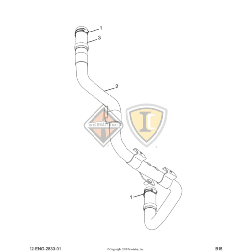 2514577C91 Navistar International | Coolant Cooler Return Kit | Source ...