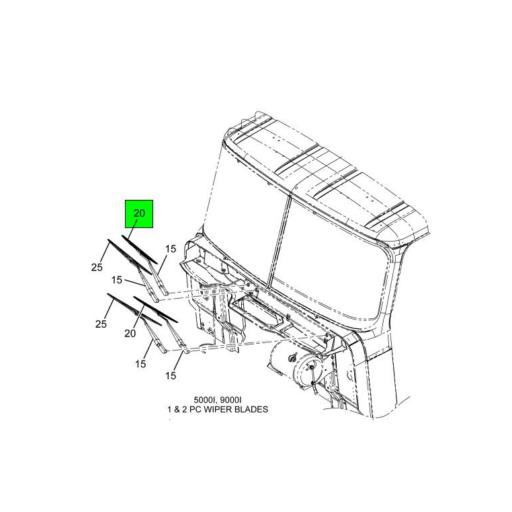 3578684C2 Navistar International | Wiper Blade 18 in 2-Piece | Source ...