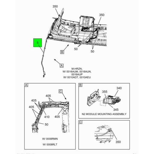 4165556C93 Navistar International | Roof Wiring Harness for Day Cab ...