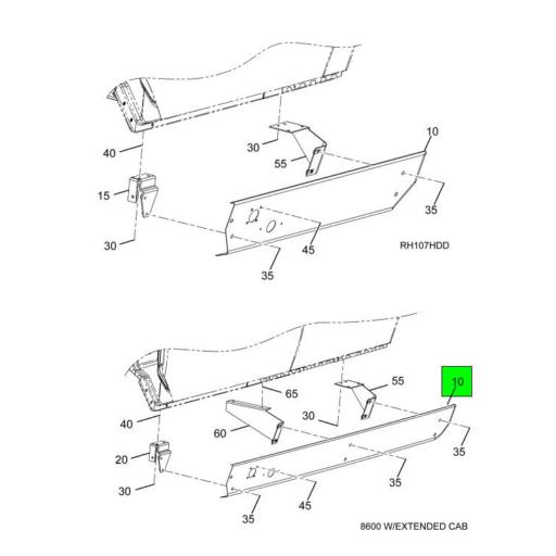 3564203C2 Navistar International | Panel Cab Skirt | Source One Parts ...