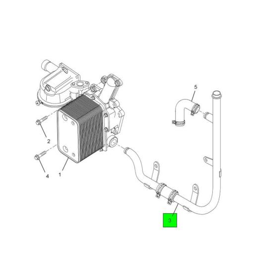 7095123C91 Navistar International | Oil Cooler Return Tube Front Right ...