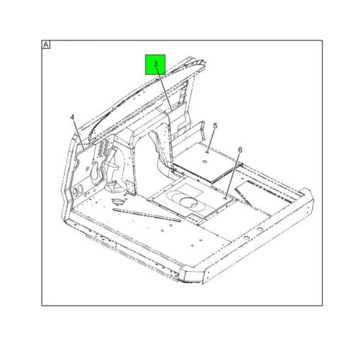 3660160C2 Navistar International | INSULATOR SOUND DEADENER INTERIOR ...