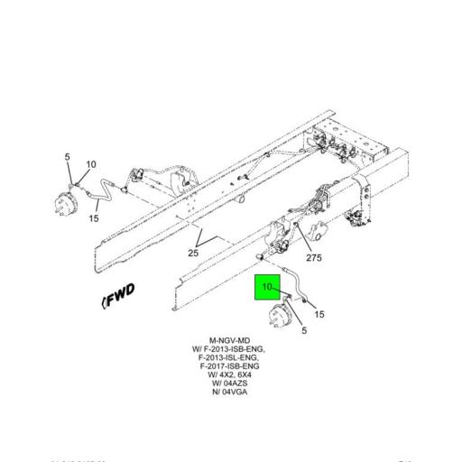 3573050C1 Navistar International | Brake Chamber Fitting Right 3/8 MPT ...