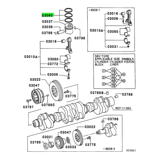 ME997467 Mitsubishi FUSO | Piston Ring Set | Source One Parts Center