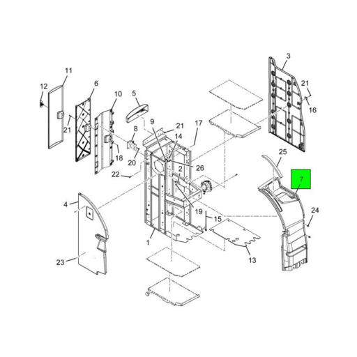 3816223C2 Navistar International | Driver Upper Tower Cabinet Closeout ...