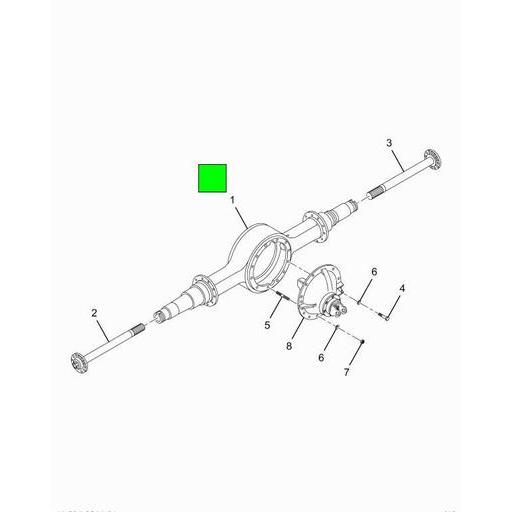 ETN0320629 Navistar International | Rear Axle Housing Assembly 14GEZ ...