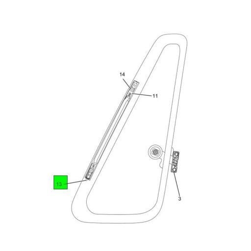 2505430C1 Navistar International | Lower Vent Window Hinge Pin | Source ...