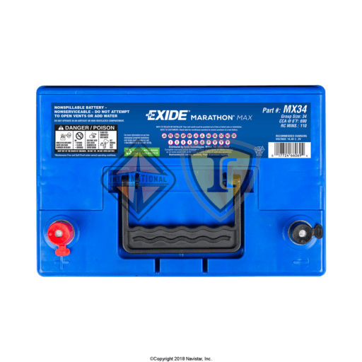 MX34 | Fleetrite | BATTERY GRP 34 690CCA 110RC | Source One Parts Center