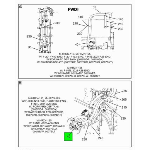 4065383C1 Navistar International | DEF Return Hose Aftertreatment to ...