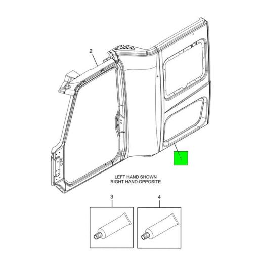 3594495C6 Navistar International | Right-Hand Short Welded Side Panel ...