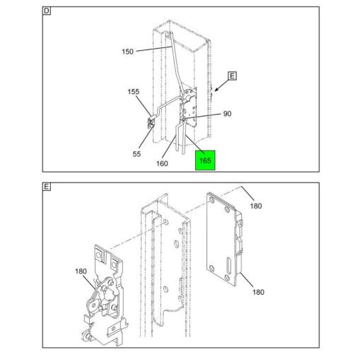 3660988C1 Navistar International | Right-Hand Door Lock Rod Assembly ...