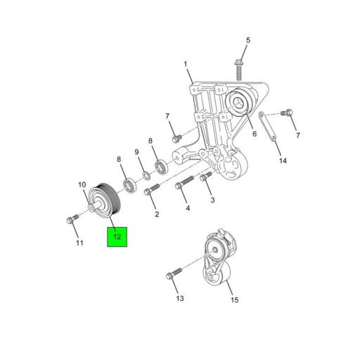 7002115C1 Navistar International | Pulley Belt Tensioner | Source One ...