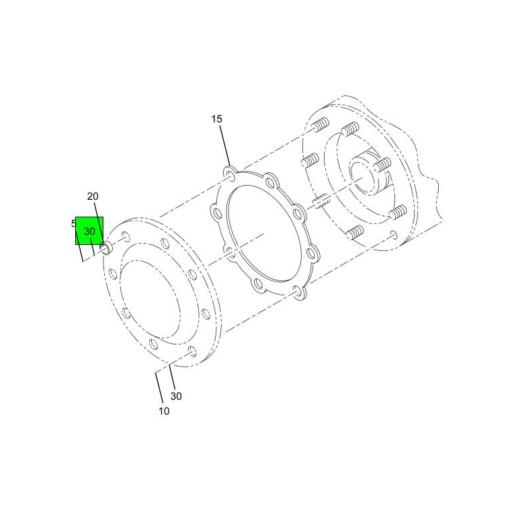 3620820C1 Navistar International | Flat Washer Zinc-Plated 24 mm - 75 ...