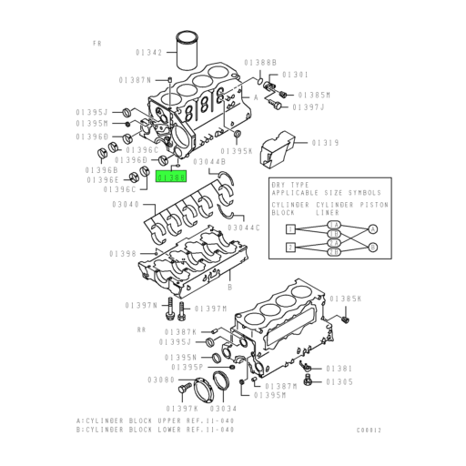 MH035092 Mitsubishi FUSO | Engine Oil Cooler Inlet O-Ring | Source One ...