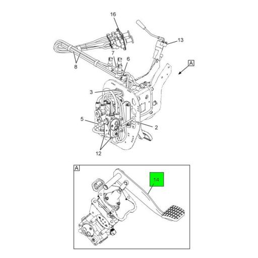 2594626C91 Navistar International | Brake Pedal Assembly Kit | Source ...