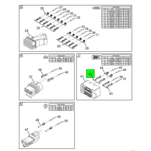 3687802C1 Navistar International | Bosch BDK 28 Terminal Gold - 5 Pack ...