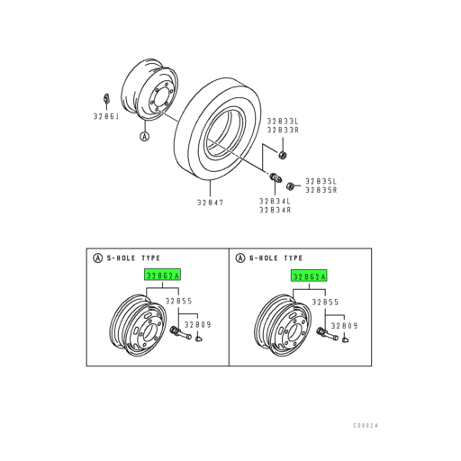 MK428231 Mitsubishi FUSO | Disc Wheel Assembly | Source One Parts Center