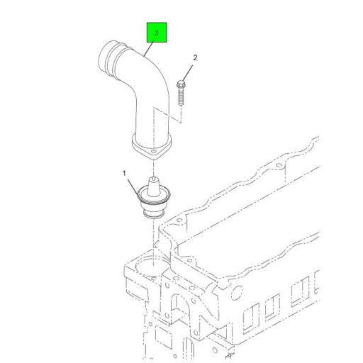1848066C1 Navistar International | Water Outlet Tube Assembly | Source ...