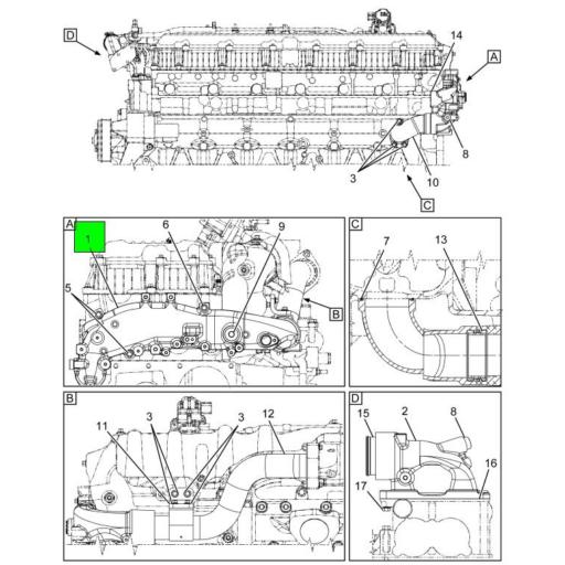 7095321C1 Navistar International | Coolant Manifold | Source One Parts ...