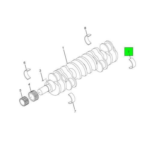 1830269C1 Navistar International | Rear Lower Bearing Shaft | Source ...
