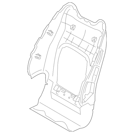 DS7Z5460762E Ford | Seat Back Panel Trim - Right Front | Source One ...