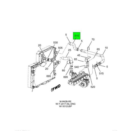 4093764C1 Navistar International | Flexible Air Hose Charge Air Cooler ...