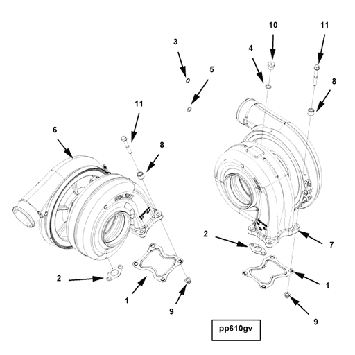 2882098 Cummins | Turbocharger Kit | Source One Parts Center