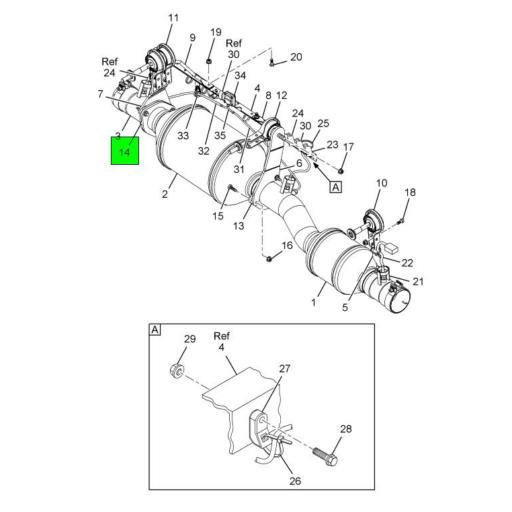2606073C1 Navistar International | 3-Hole Flange Gasket | Source One ...
