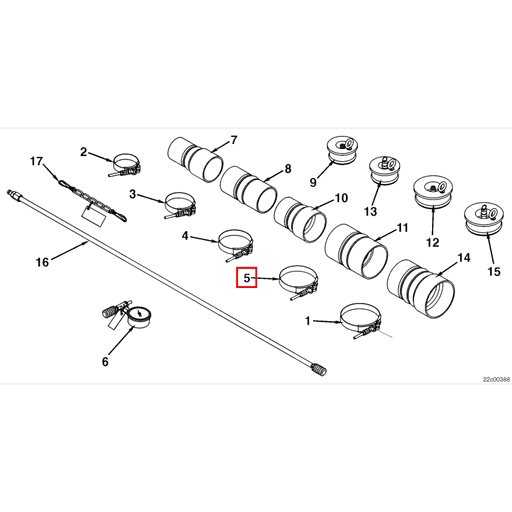 3926704 Cummins | Spring Hose Clamp | Source One Parts Center