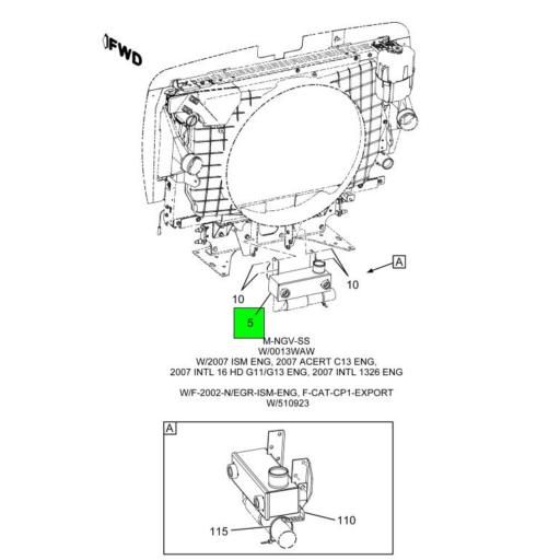 3605669C3 Navistar International | Oil Cooler Transmission Auxiliary ...