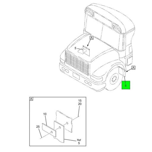 90310100 Navistar International | Mud Guard Front Fender | Source One ...