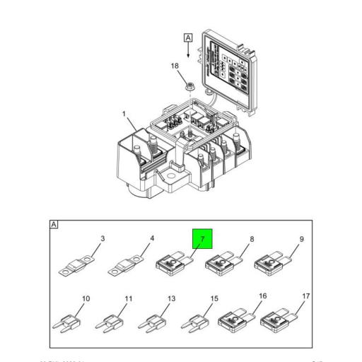 4086769C1 Navistar International | Maxi-Compact Fuse 50A Red | Source ...