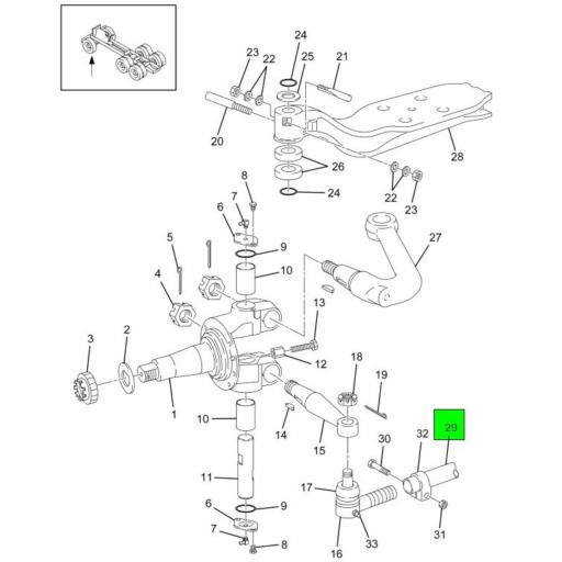 1680771C91 Navistar International | Axle Rod Assembly 02ADH J K Front ...