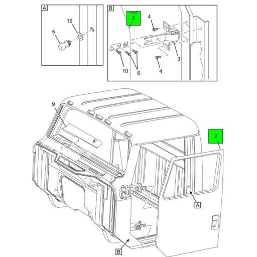 2029660C1 Navistar International | DOOR CAB LEFT ASSEMBLY IN WHITE ...