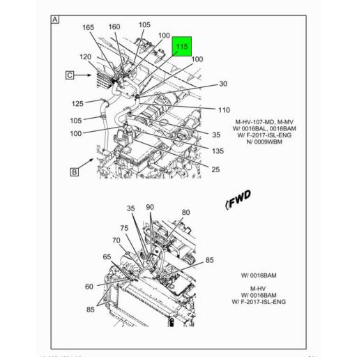 4088818C2 Navistar International | Premium ISL Supply Heater Hose ...
