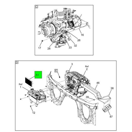 3839141C1 Navistar International | HVAC Fresh Air Inlet Filter | Source ...